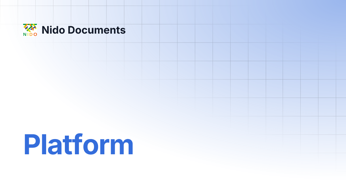 Platform | Nido Documents